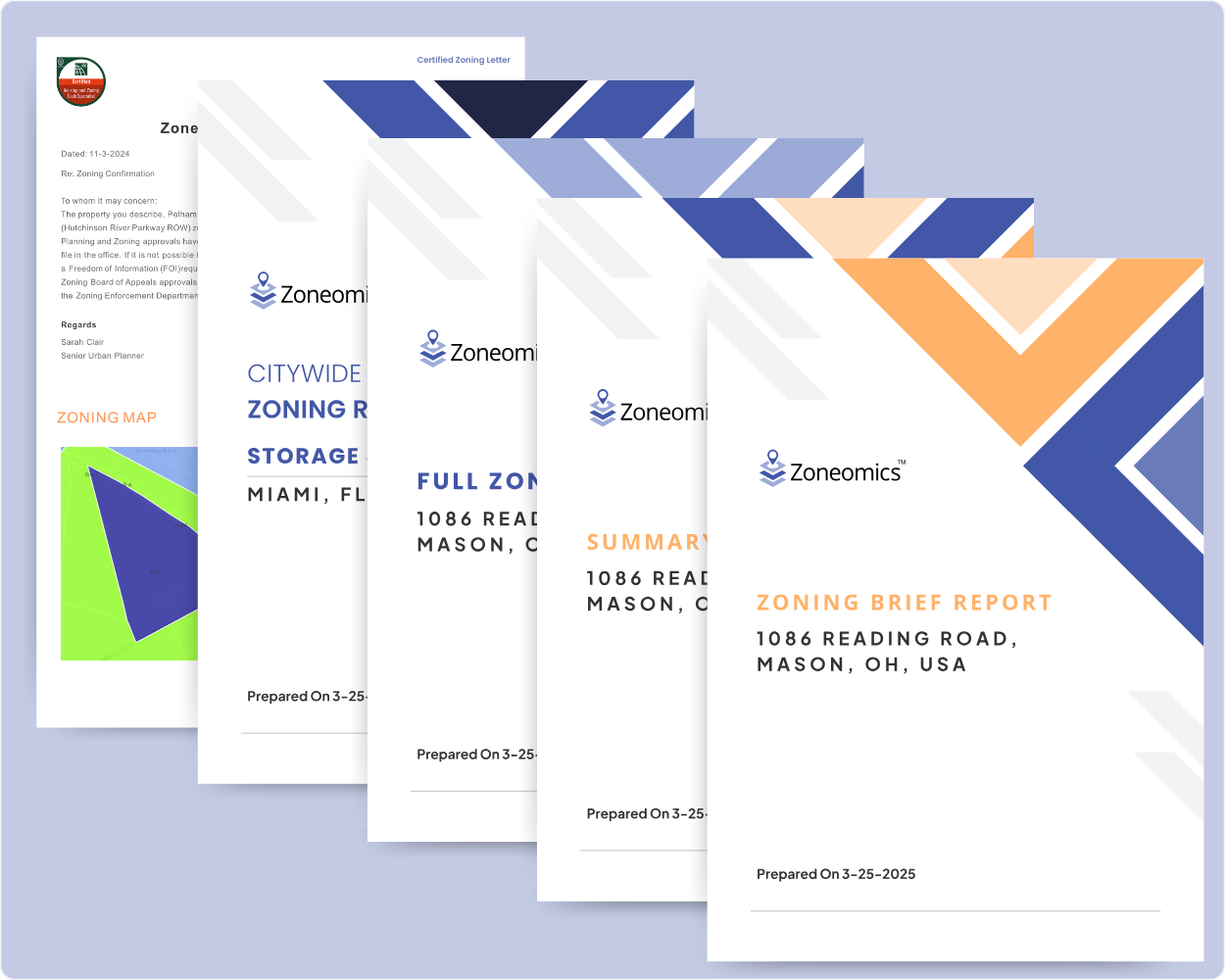 Zoning Reports and Compliance